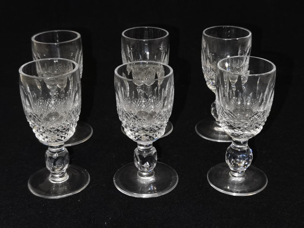 (6) Waterford "colleen" Crystal Shot Glasses