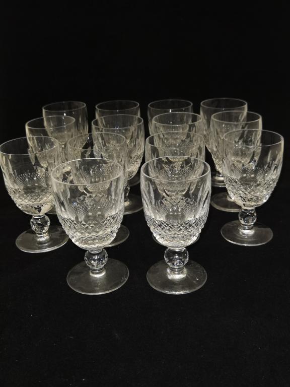 (14) Waterford "colleen" Crystal Goblets Auction