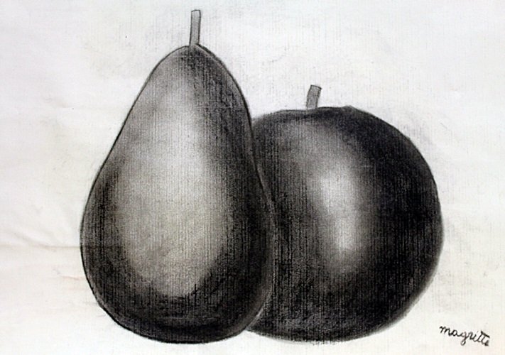 Fruits 1951' - Drawing on Paper - Rene Magritte