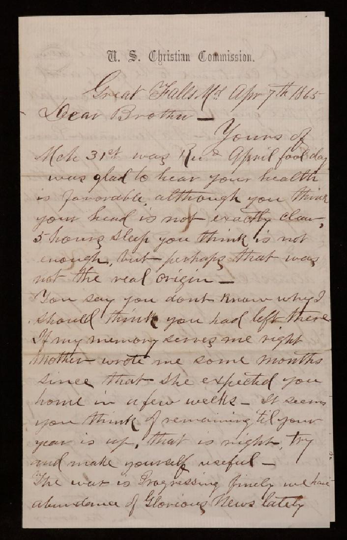 [Civil War] Manuscript letter, Lee's Surrender