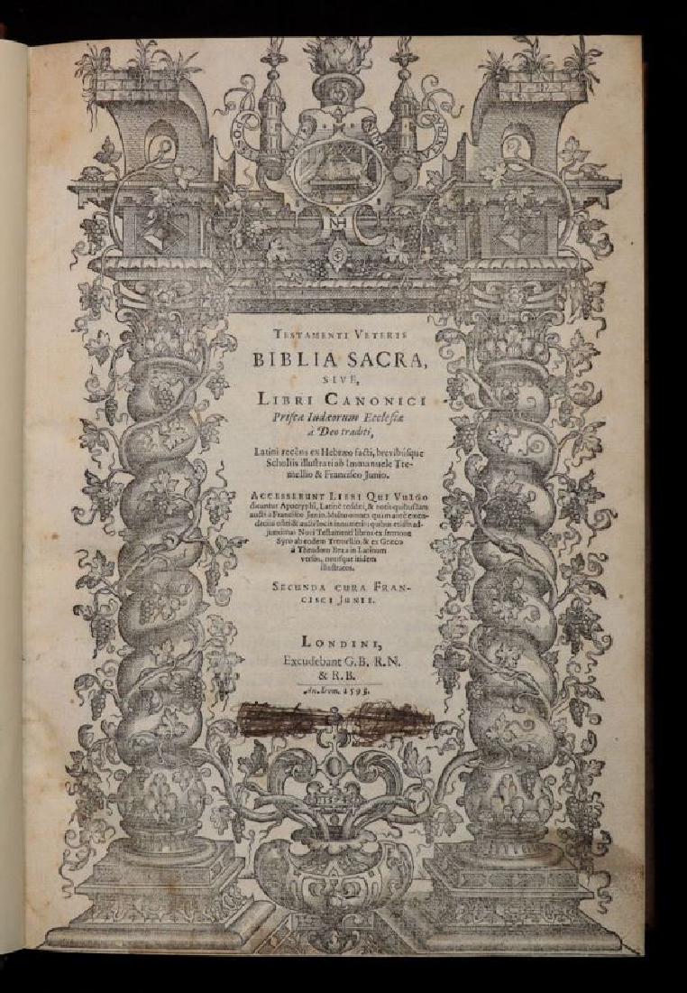 [bible] Biblia Sacra, London, 1593, Folio