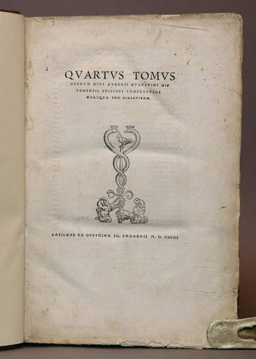 Erasmus' Edition Of St. Augustin, Froben, 1528