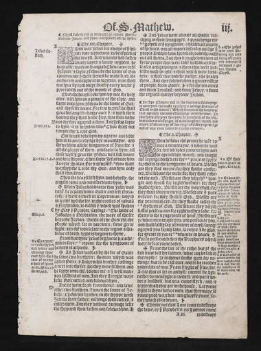 Ca. 1538 Tyndale, Sermon On The Mount