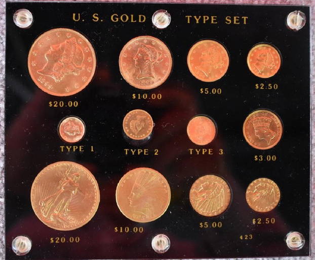 U.s. Gold Type Set 12 Coins