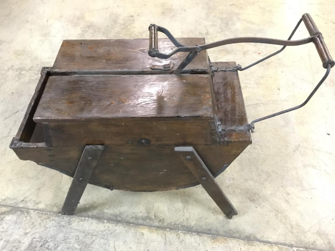 Rare Primitive Wooden Rocker Washing machine All