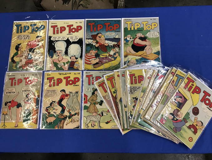 Lot Of 22 Tip Top .10 Cent Comics