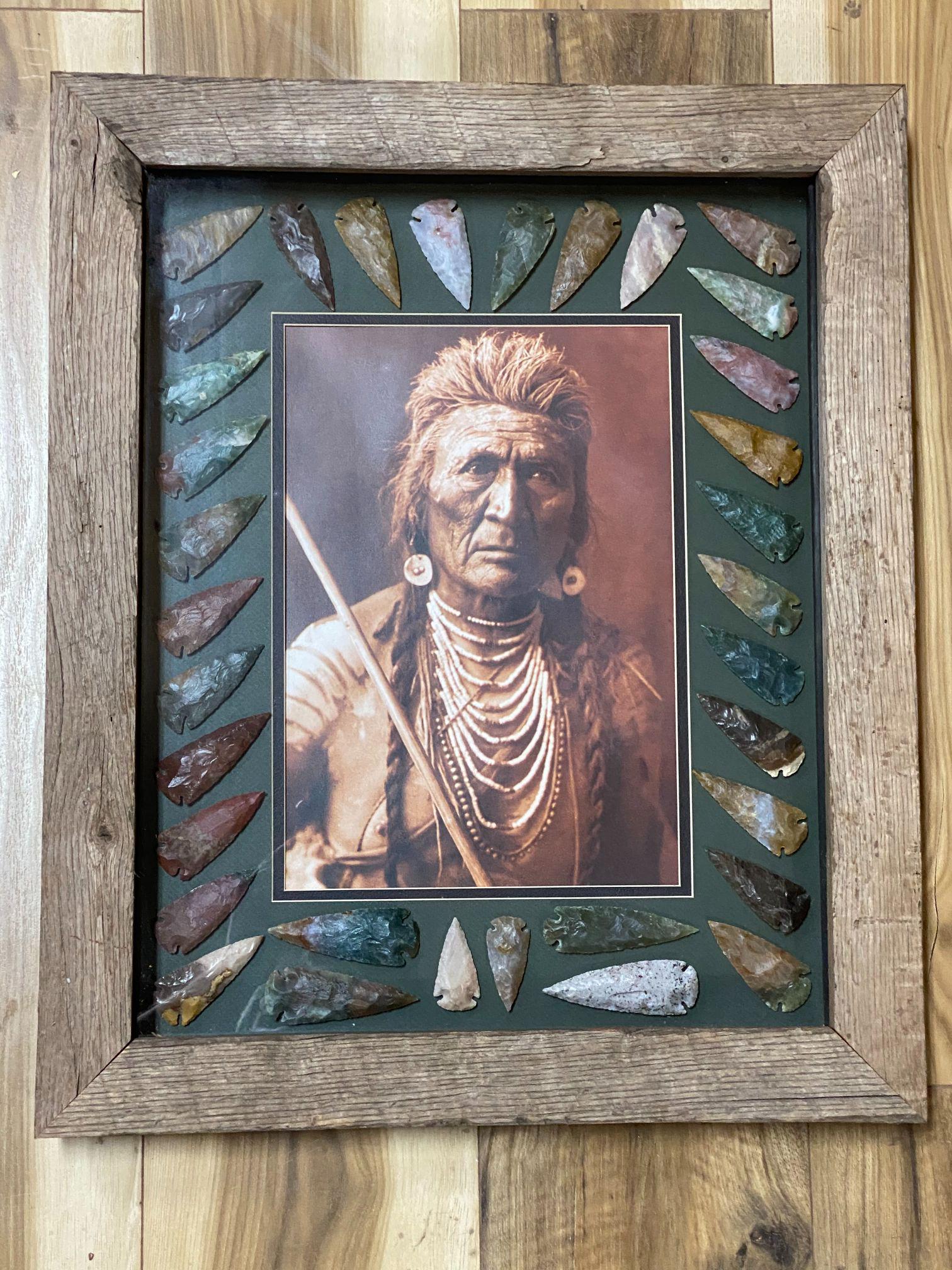 Framed Arrowhead Collection