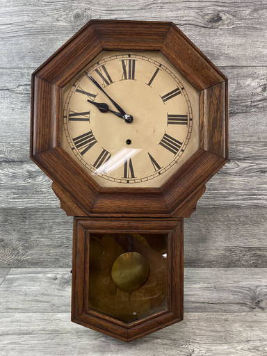 Solid Oak Regulator Clock