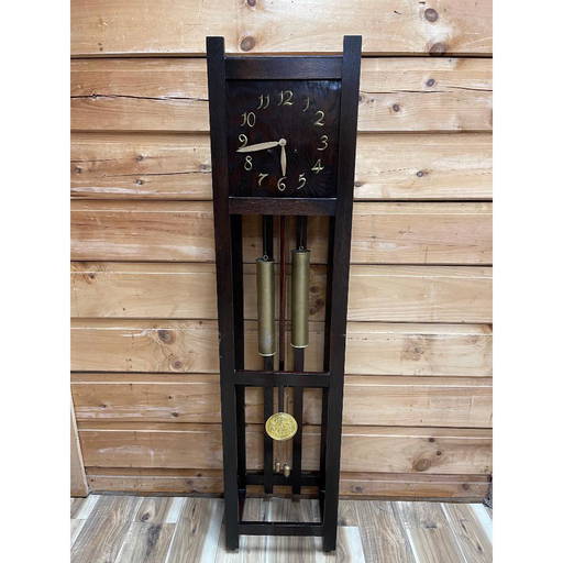 Solid Oak Mission Grandfather Clock