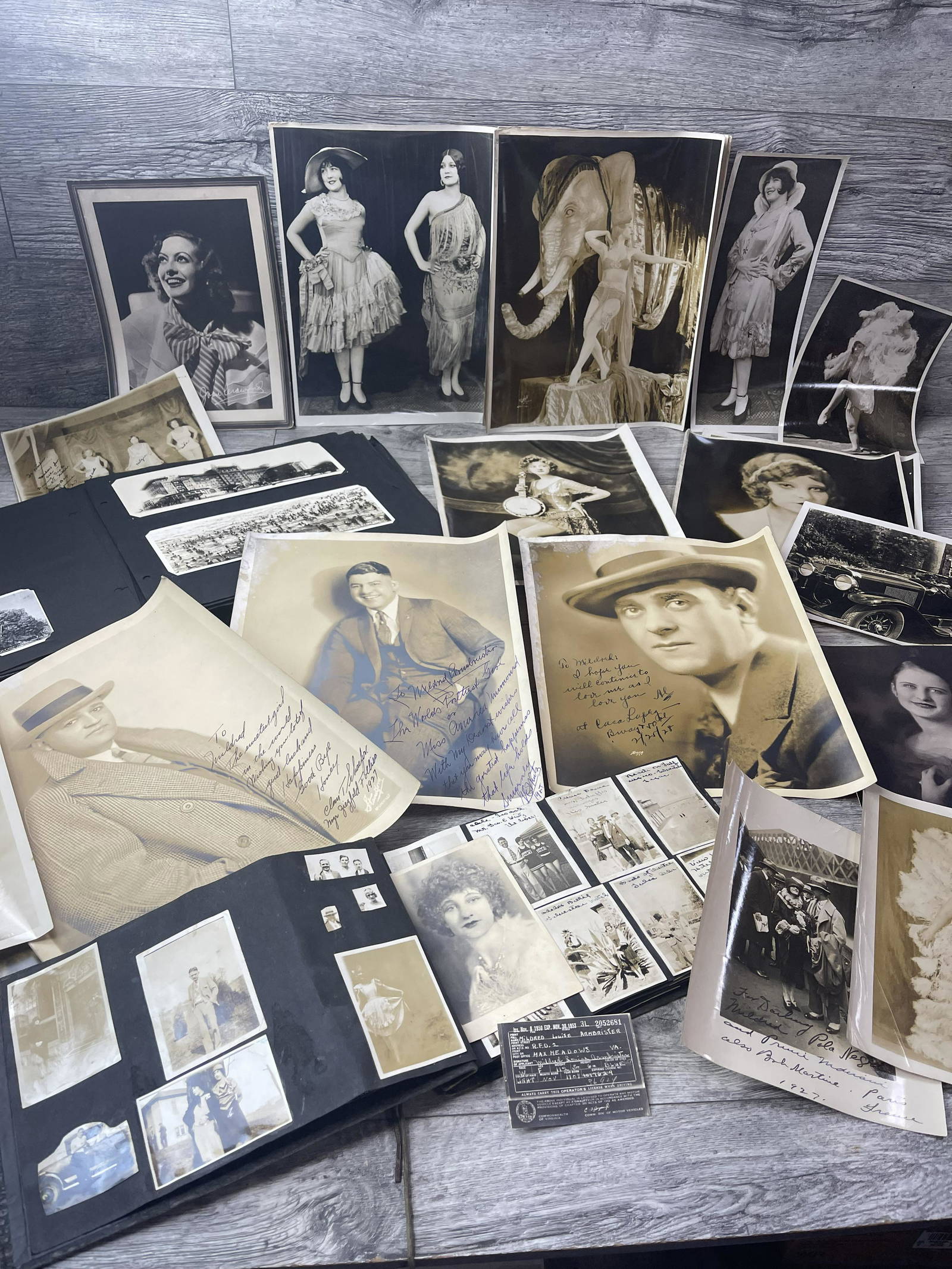 Lot Of Photographs Of Mildred Louise Armbrister And Modeling Ziegfield ...