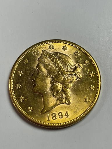 1894 S $20 Liberty Gold Coin
