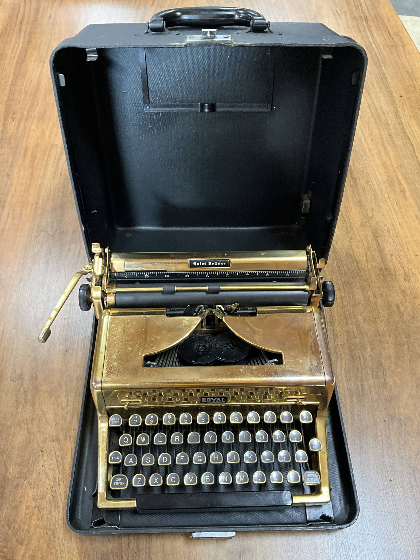 1948 Gold Plated Royal Quiet Deluxe Typewriter Auction