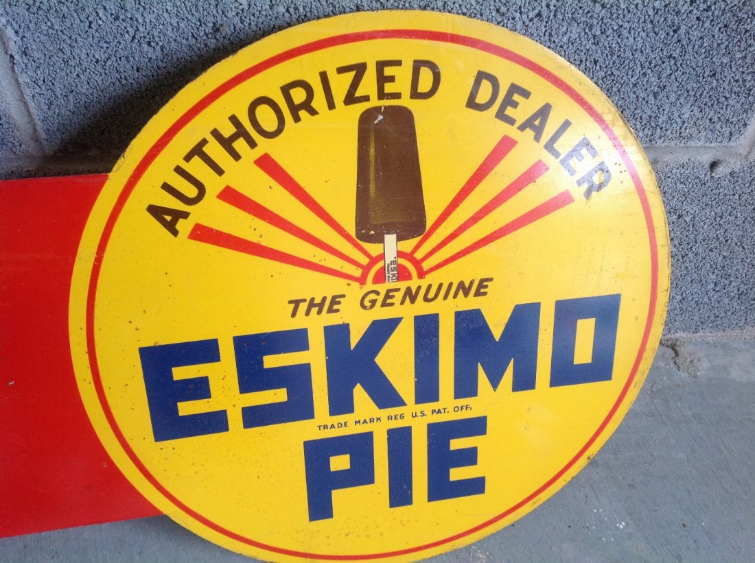 Eskimo Pie Authorized Dealer Flange Sign