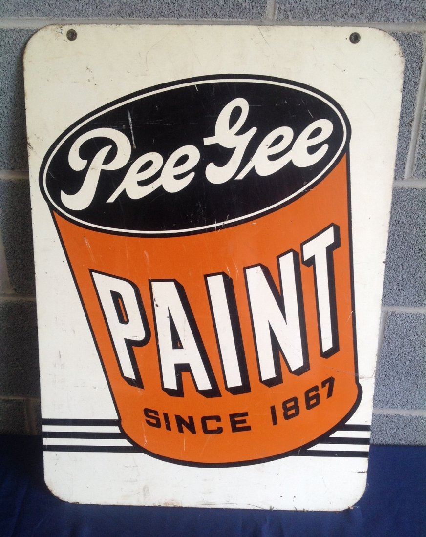 Double Sided Pee Gee Paint Sign