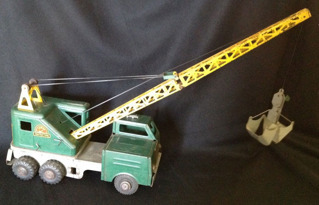 1950's Marx Lumar Contractor's Mobil Crane Truck