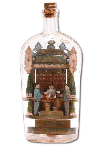 Carl Worner. Louis A. Steinhagen Saloon Bottle.