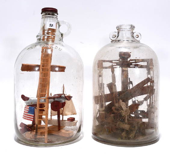 Pair Of One Gallon Bottle Whimsies.