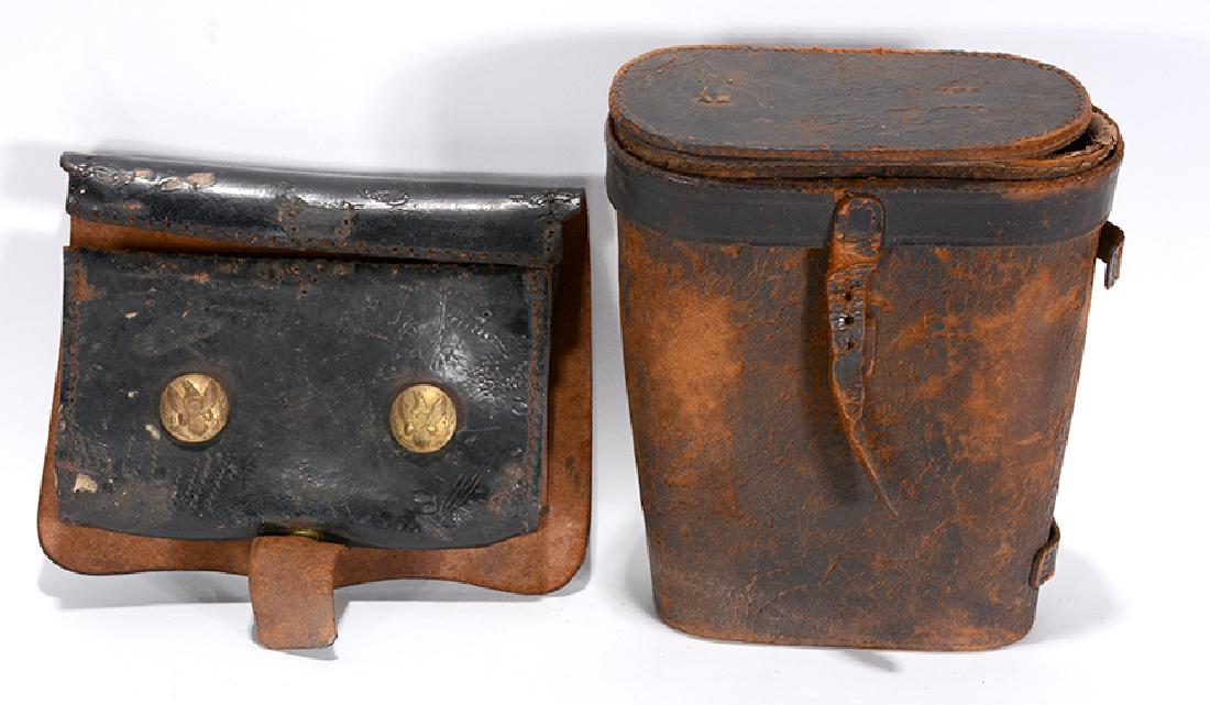 19th C. Military Field Glass Case.