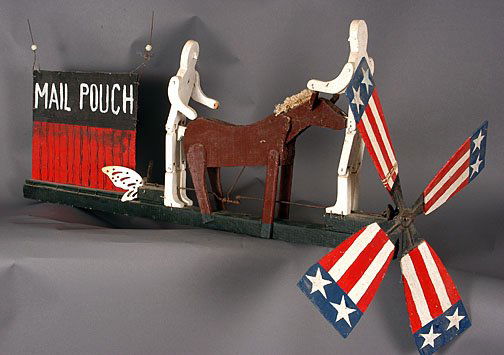 Joe Mcfall Mail Pouch Erotic Whirligig