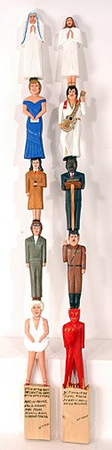 694: Preston Geter Pair of Icon Totems.
