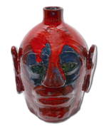 Edwin Meaders. Large Alien Blue Face Jug. - Apr 24, 2021 | Slotin Folk Art in GA