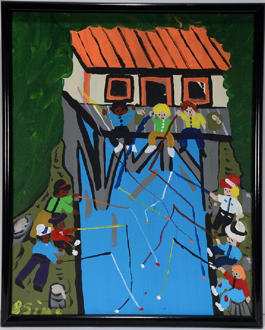 Bernice Sims. Fishing. - Apr 27, 2019 | Slotin Folk Art in GA