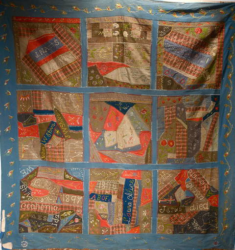 Jesus Died To Save Sinners Crazy Quilt.