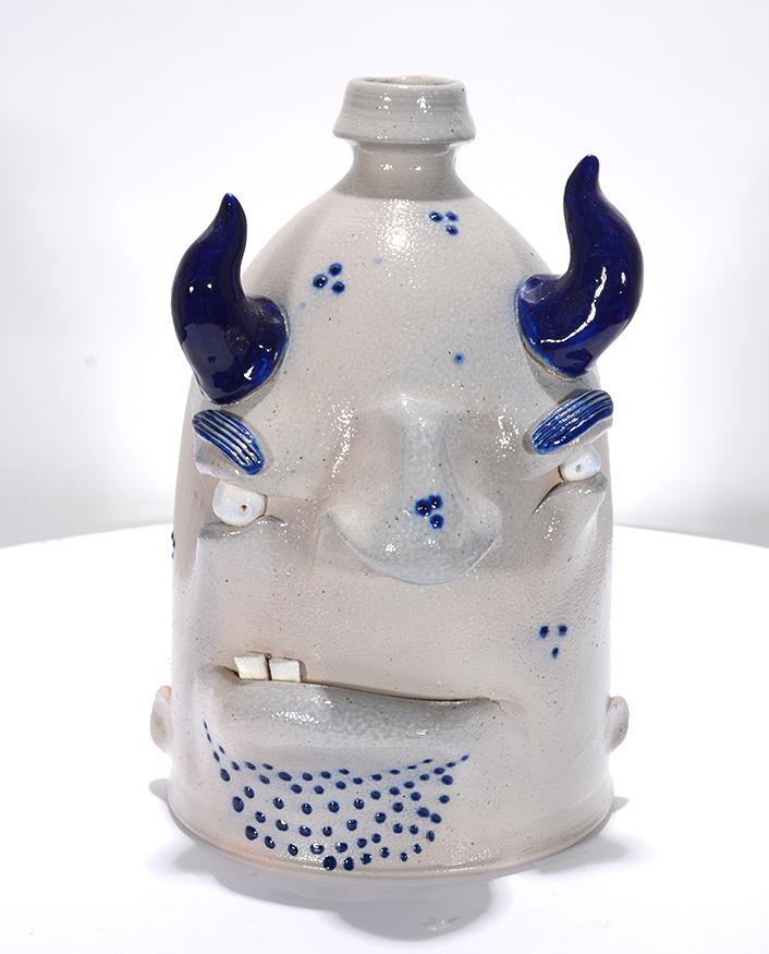 Eldreth Pottery. Devil Face Jug.