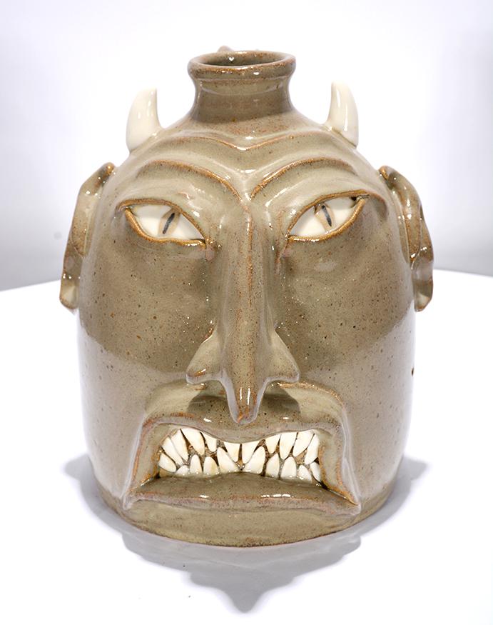 David Rudzinski. Devil Face Jug. - Feb 08, 2020 | Slotin Folk Art in GA