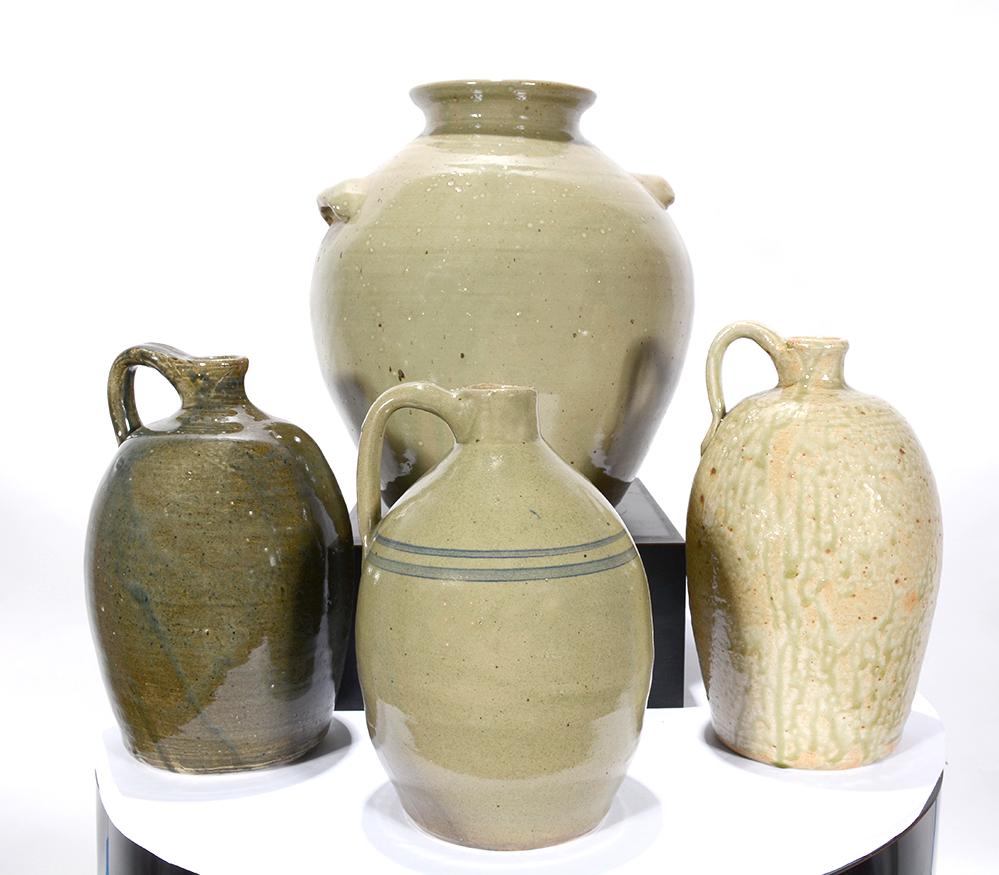 Jerry Brown. 4 Utilitarian Pottery Pieces.