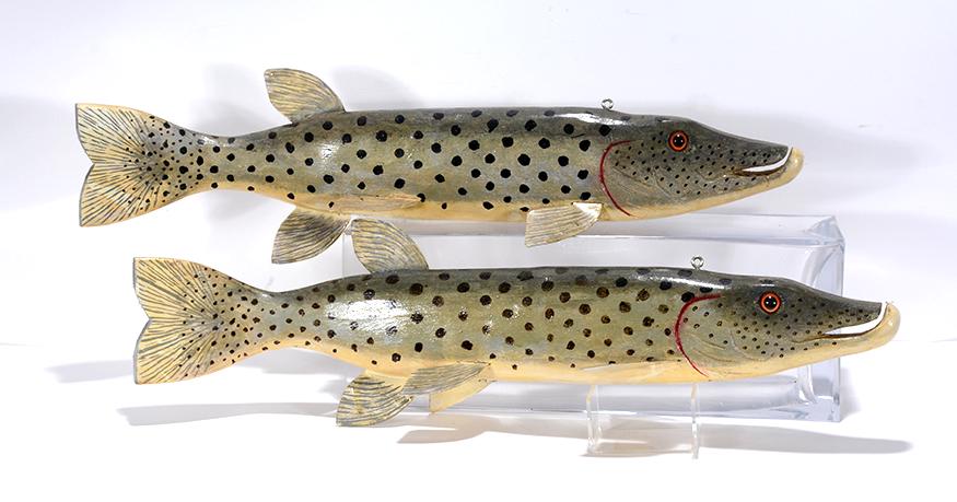 George Aho. Spotted Pike Decoys. - Apr 25, 2020 | Slotin Folk Art in GA