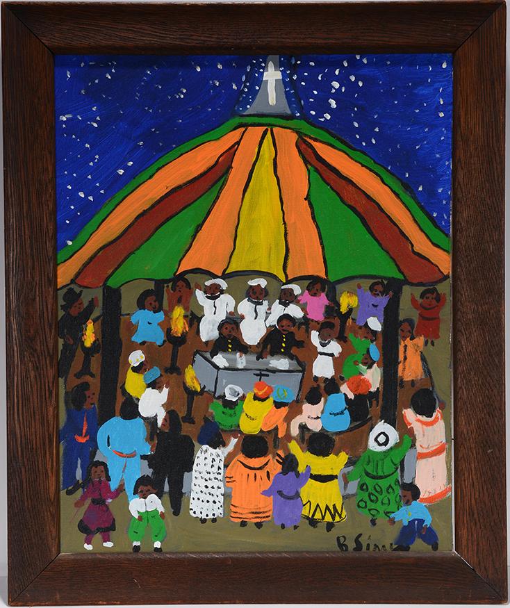 Bernice Sims. Tent Revival. - May 16, 2020 | Slotin Folk Art in GA