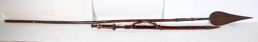 For Auction: Nigerian Spear & Sword. (#0429) on May 16, 2020 | Slotin ...