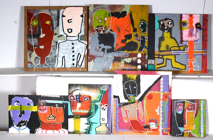 Bob Hoke. 7 Paintings of Portraits. - Aug 08, 2020 | Slotin Folk Art in GA