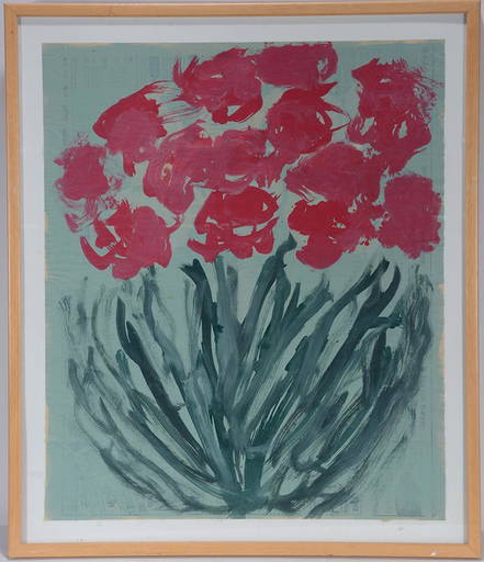 Sybil Gibson. Red Flowers.