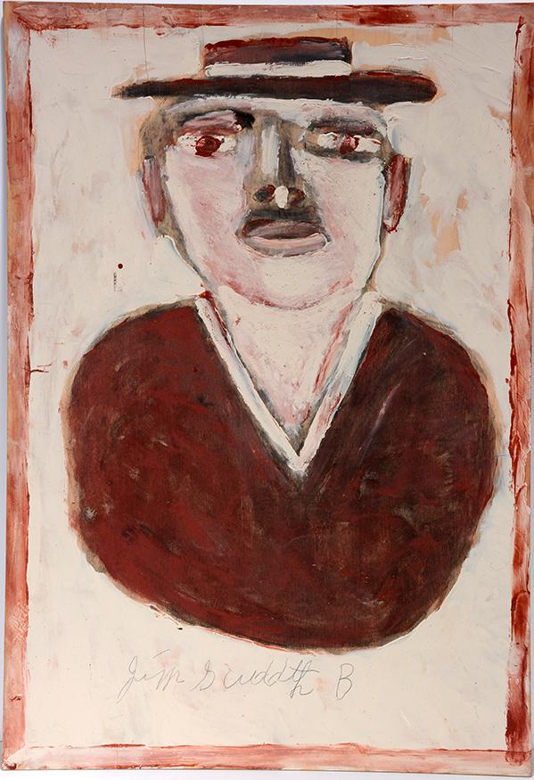 Jimmy Lee Sudduth. Man In Hat Portrait.