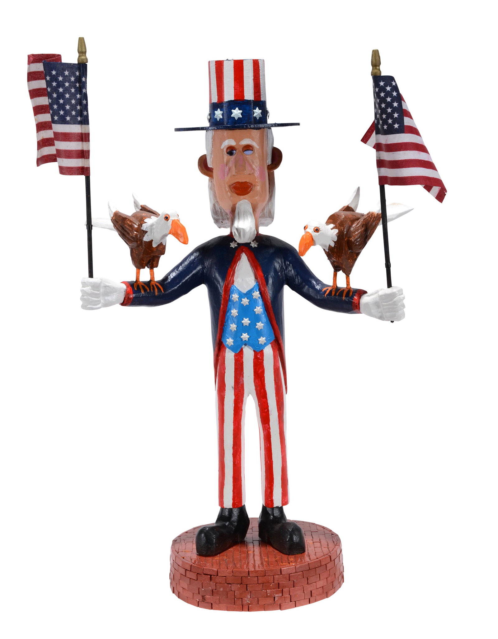 Bryan McNutt. Uncle Sam With Eagles. - Nov 14, 2020 | Slotin Folk Art in GA