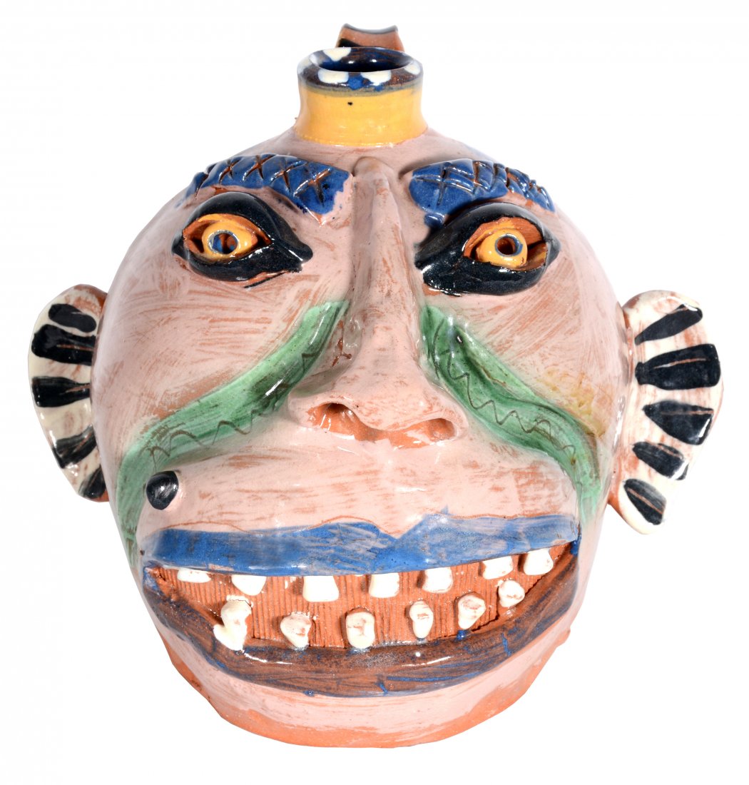 Carl Block. Face Jug. - Feb 13, 2021 | Slotin Folk Art in GA