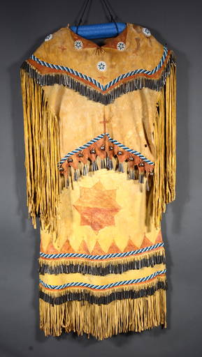 Beaded Native American Puberty Sunrise Ceremony Dress.