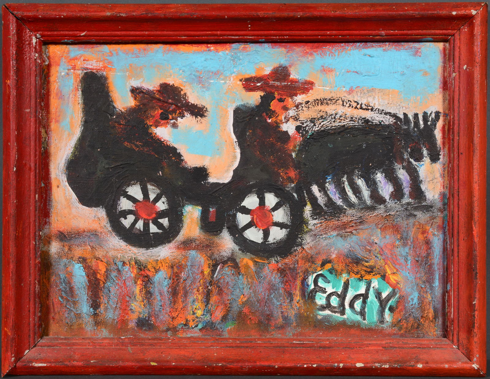 Eddy Mumma. Double Sided Horse with Cart & River Scene. - Apr 24, 2021 ...
