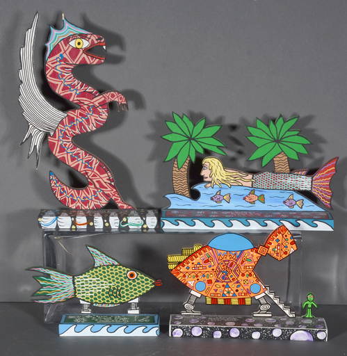 Michael Finster. Four Cut Out Figures.