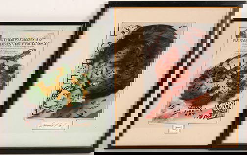 Howard Finster Decorated Magazine Pages.