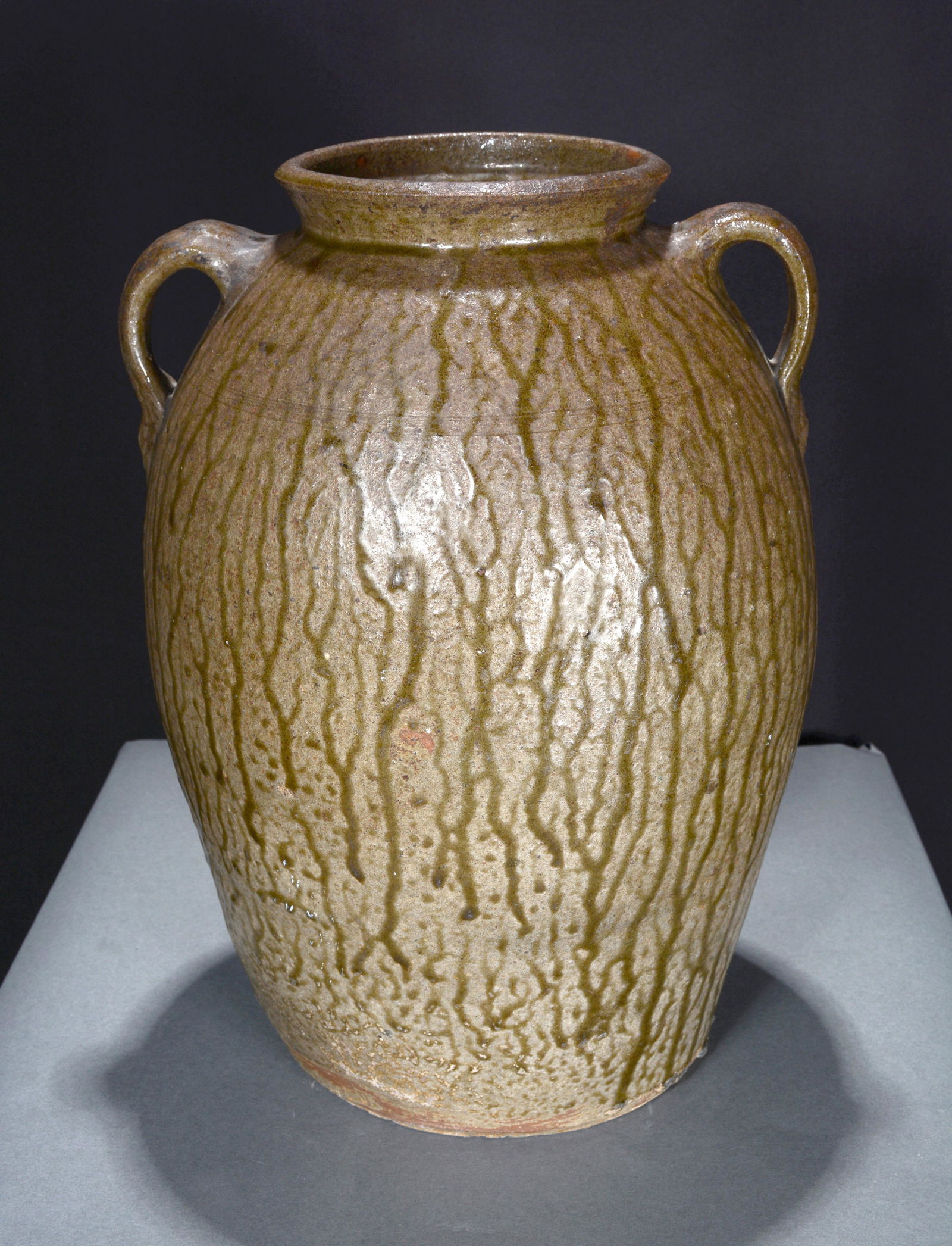 Beautiful Four Gallon 2 Handle Storage Jar.