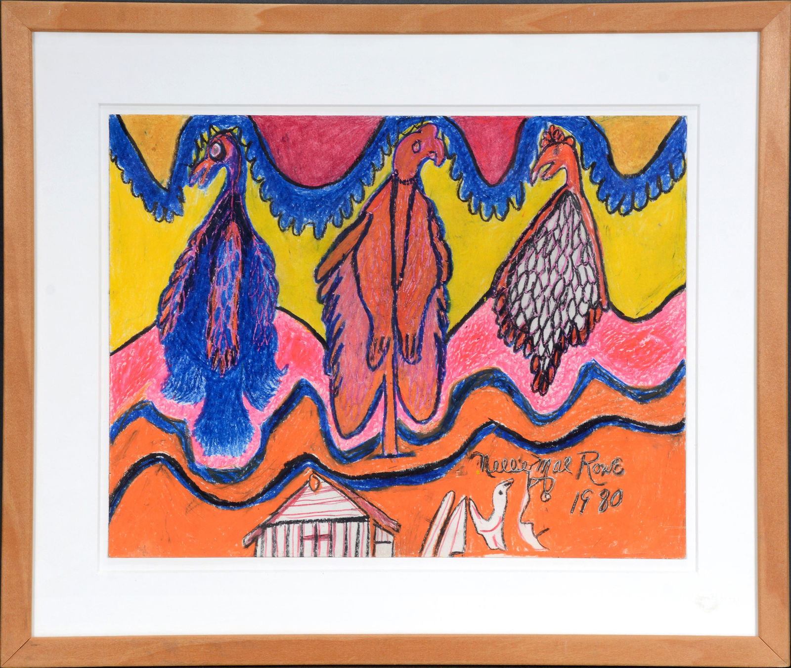 Nellie Mae Rowe. Three Birds.