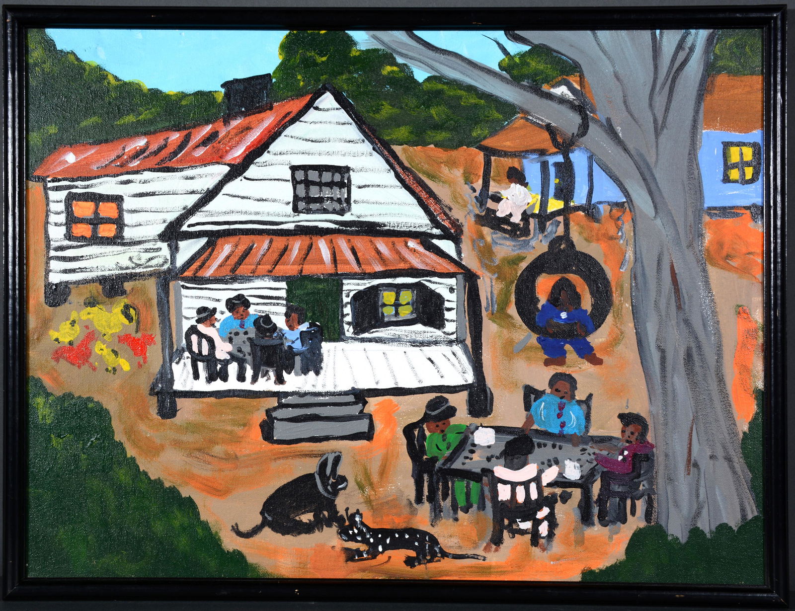 Bernice Sims. Playing Dominoes. - Apr 23, 2022 | Slotin Folk Art in GA