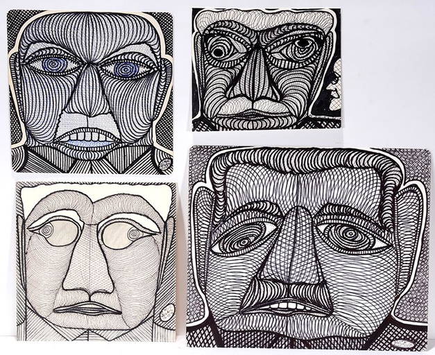 Ted Gordon. Four Male Portraits.