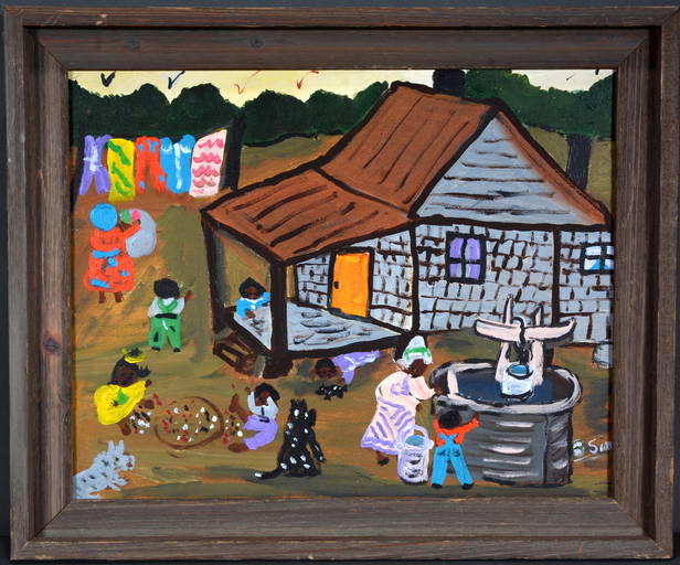 Bernice Sims. Daily Life. (#0220) on Aug 06, 2022 | Slotin Folk Art in GA