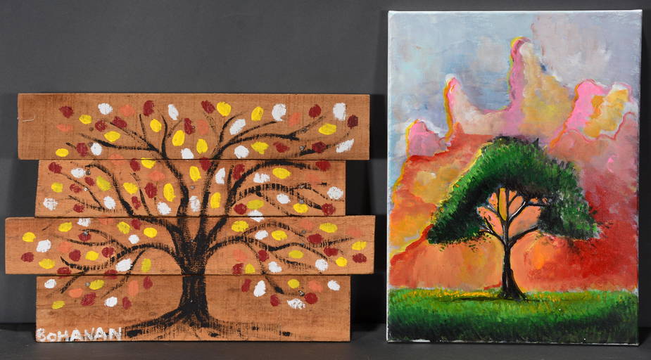 Brian Bohanan & Billy Trelane. Autumn Tree & Tree Of Life. (#0429) on ...