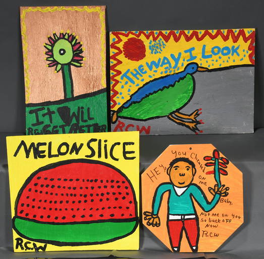 Ruby Williams. Four Paintings. (#0528) on Aug 07, 2022 | Slotin Folk ...