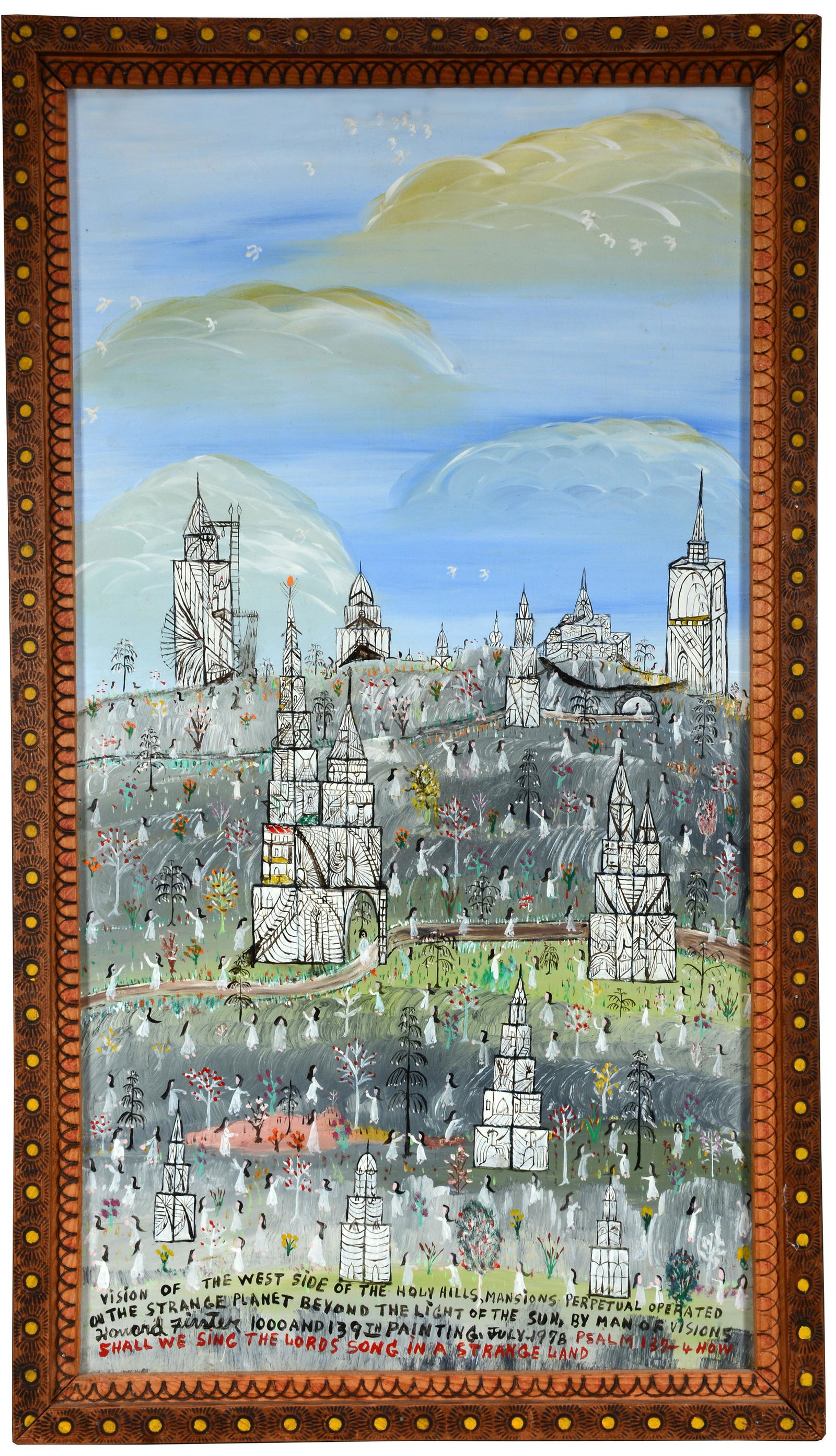 Howard Finster. Vision Of The Westside Of Holly Hills...